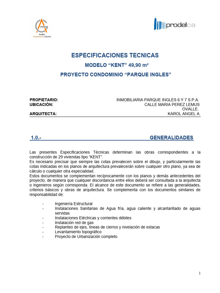 Eett Obra Casa Kent - r2 | PDF | Hormigón | Paneles de yeso