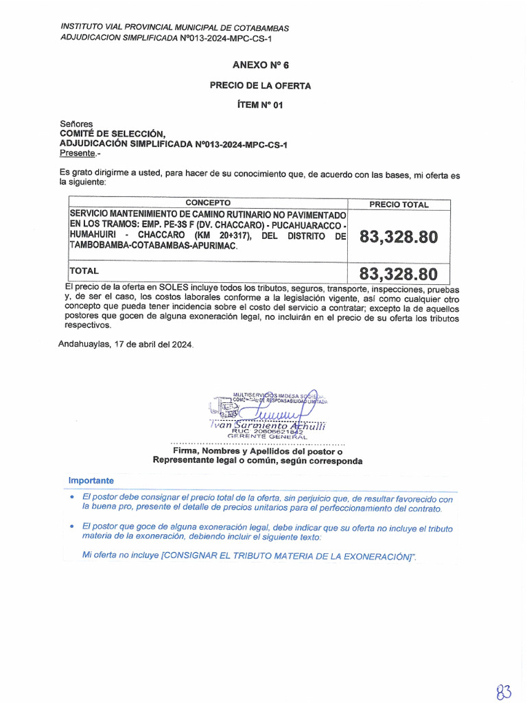 Ivan 013 Anexo 06 | PDF