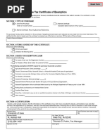 Certificate For Exempt Purchases: Form AS 2916.1 | PDF | Use Tax | Tax ...