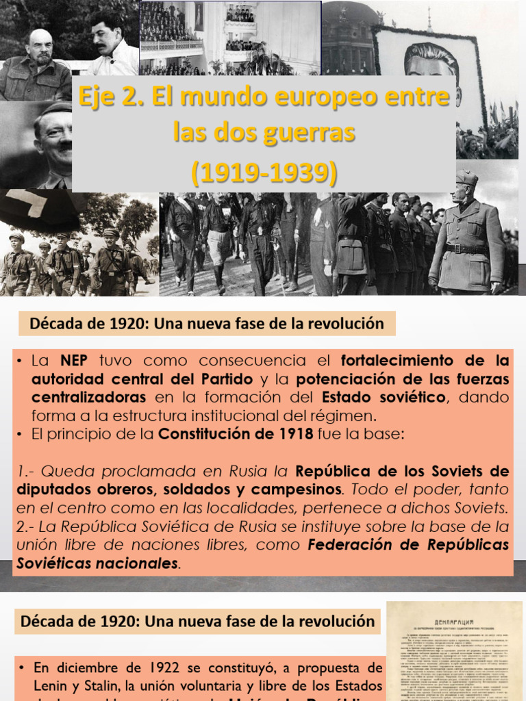 Formación de la URSS y ascenso de Stalin | PDF | Unión Soviética ...