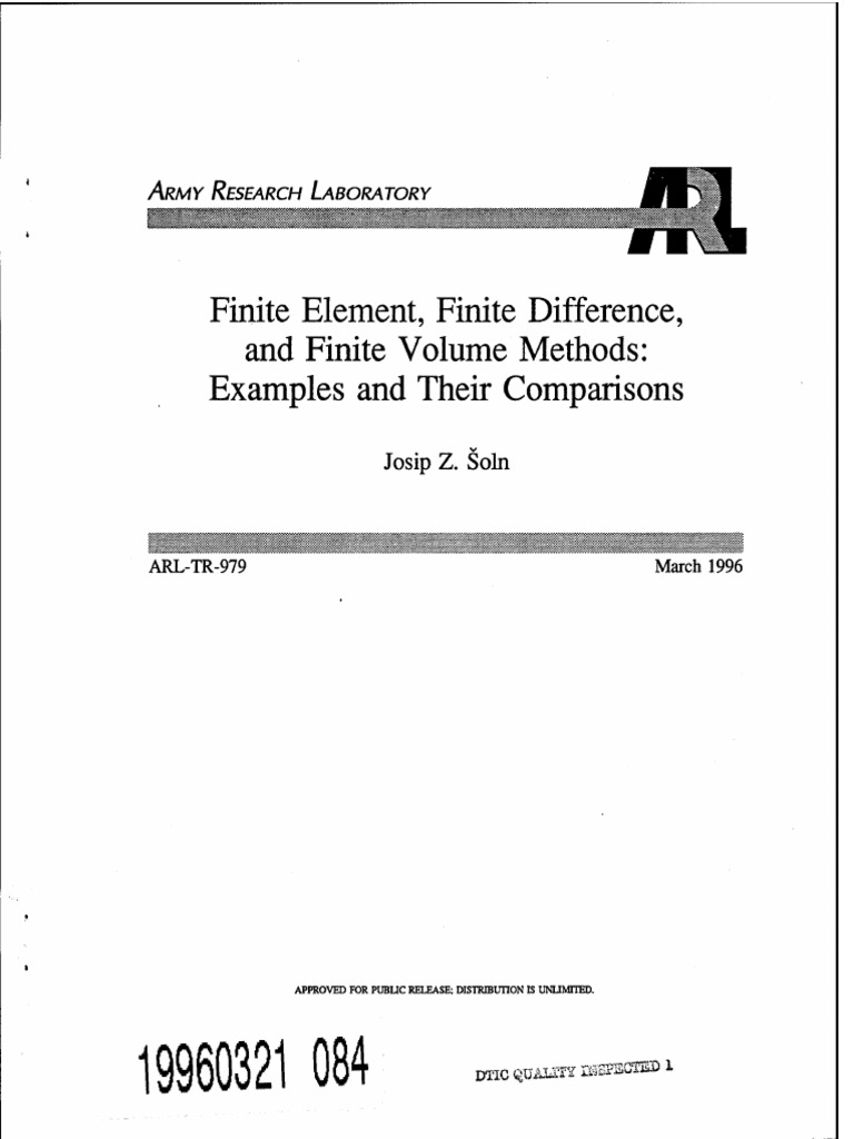 Finite Element, Finite Difference, Finite Volume (Soln, 1996) | PDF ... Finite Element, Finite Difference, Finite Volume (Soln, 1996) | PDF ...