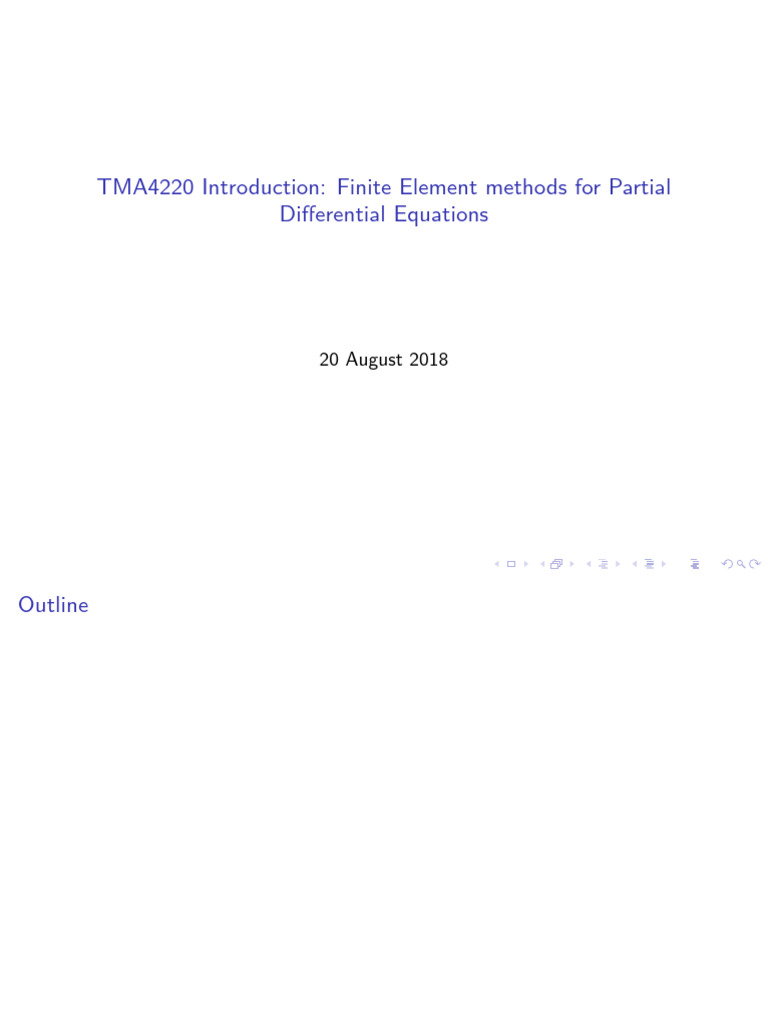 Tma 4220 | PDF | Finite Element Method | Numerical Analysis