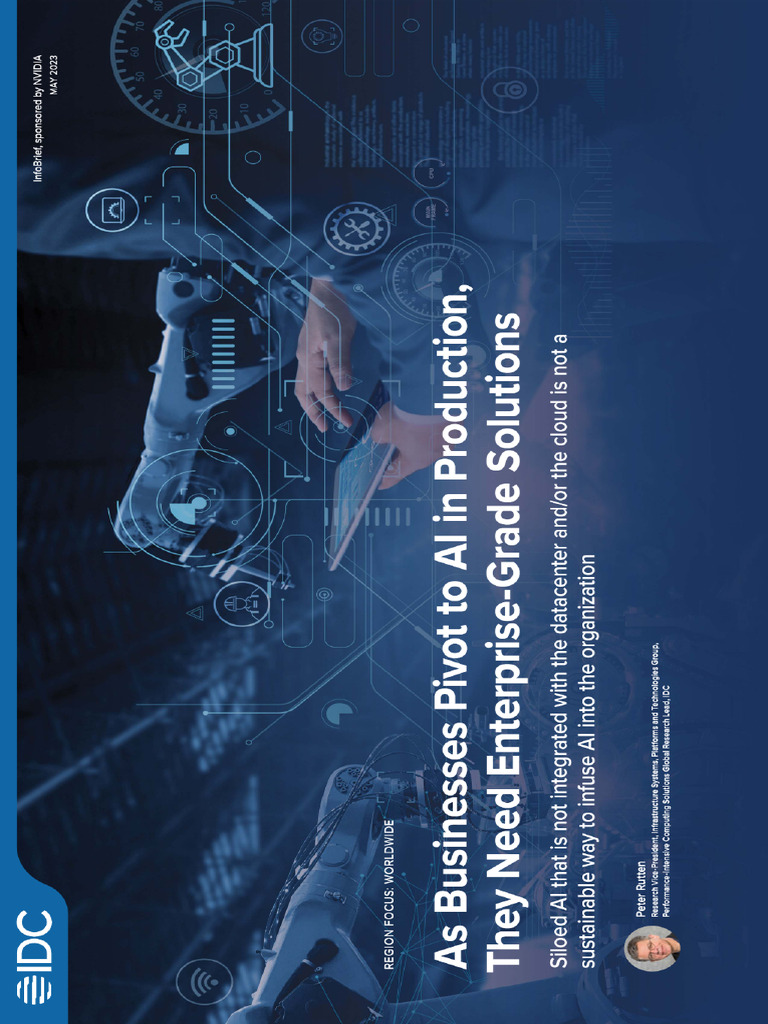IDC - Enterprise-Grade Solutions For AI in Production | PDF