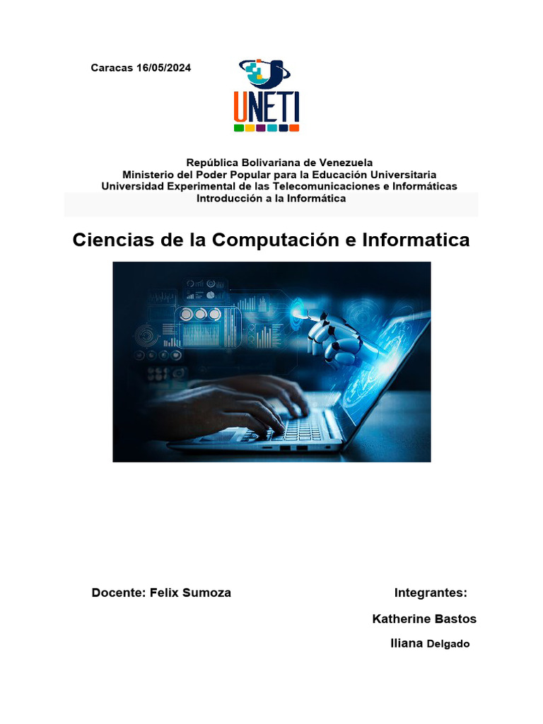 Ciencias de La Computación-Trabajo Escrito | PDF | Hardware de la ...