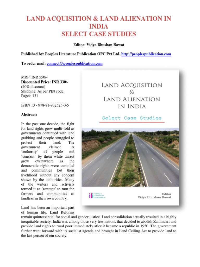Land Acquisition Ad | PDF | Economies