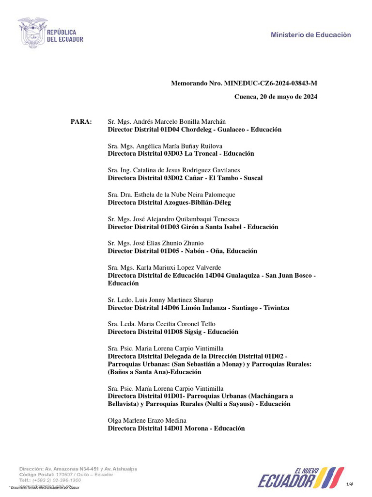 Mineduc CZ6 2024 03843 M | PDF | Educación de la primera infancia ...