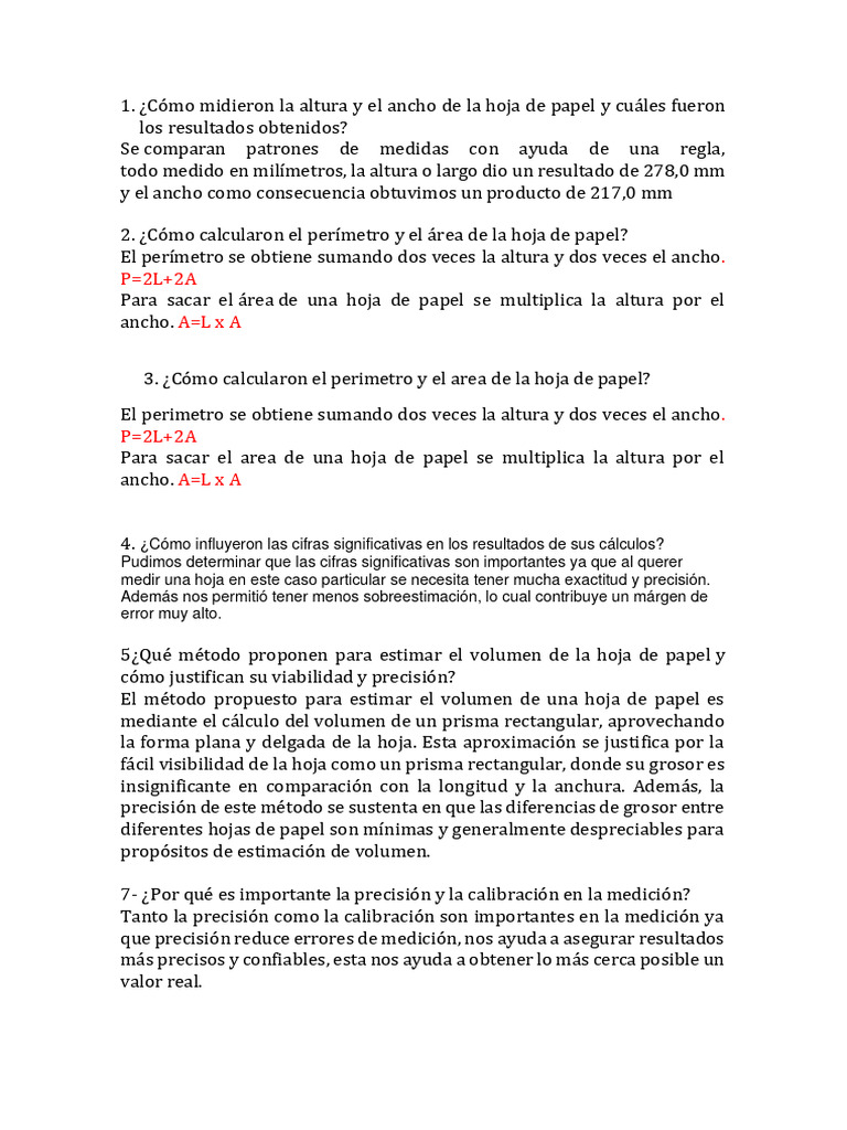 Fisica Lab 1 Pdf Exactitud Y Precisión Calibración