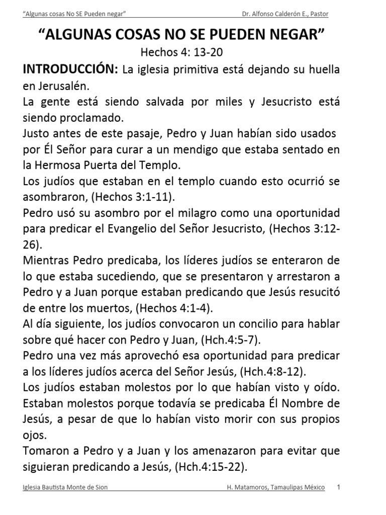 Algunas Cosas No Se Pueden Negar | PDF | Jesús | San Pedro