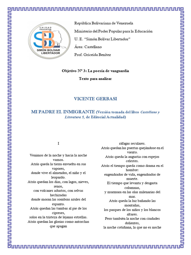 Texto Castellano Mary | PDF | Poesía