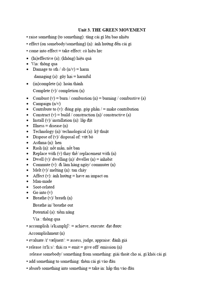 Unit 3. Voc | PDF