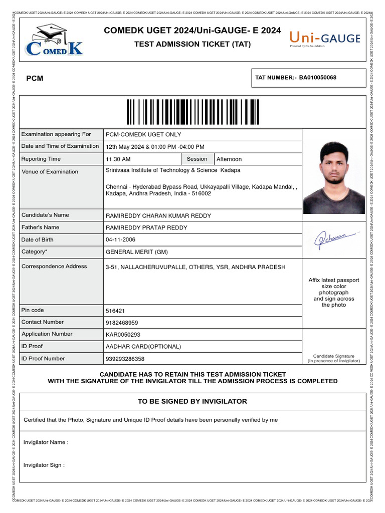 Admit Card | PDF