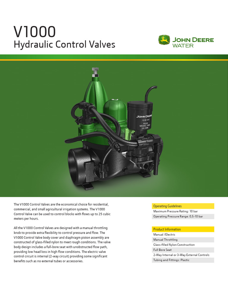 Hydraulic Control Valves: Operating Guidelines | PDF | Valve ...