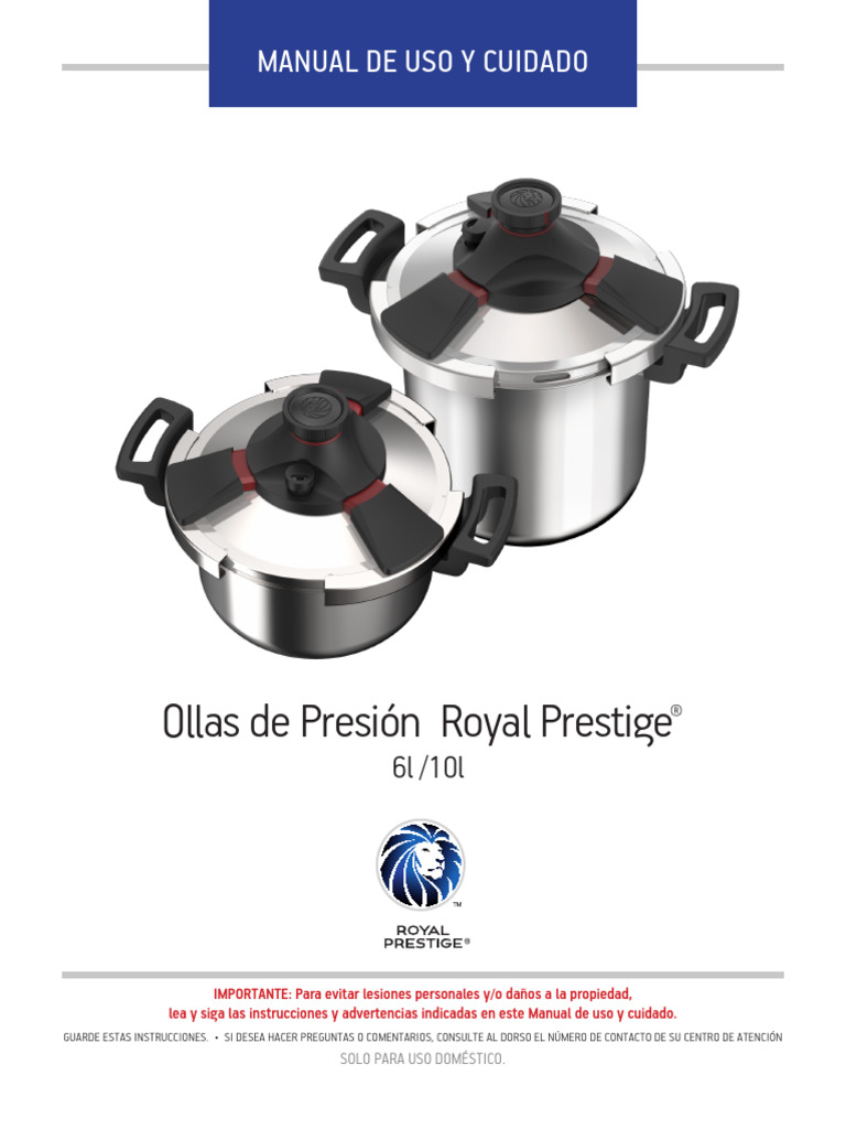 Ollas de Presio N Use Care | Descargar gratis PDF | Cocción a presión | Cocinando
