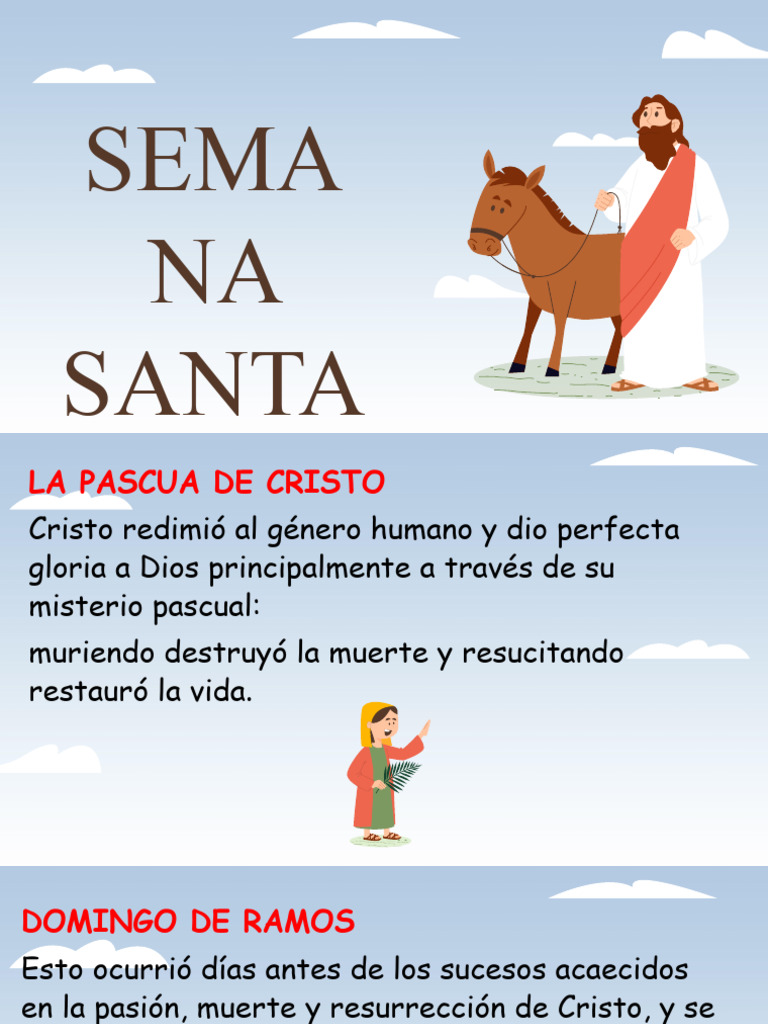 Semana Santa: Significado y Celebraciones | PDF | Pascua de ...