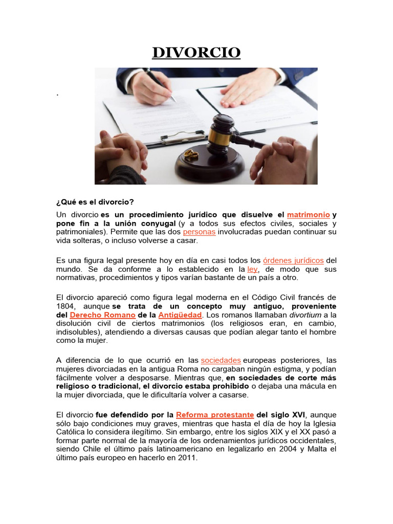 Guía Completa sobre el Divorcio | PDF | Divorcio | Matrimonio