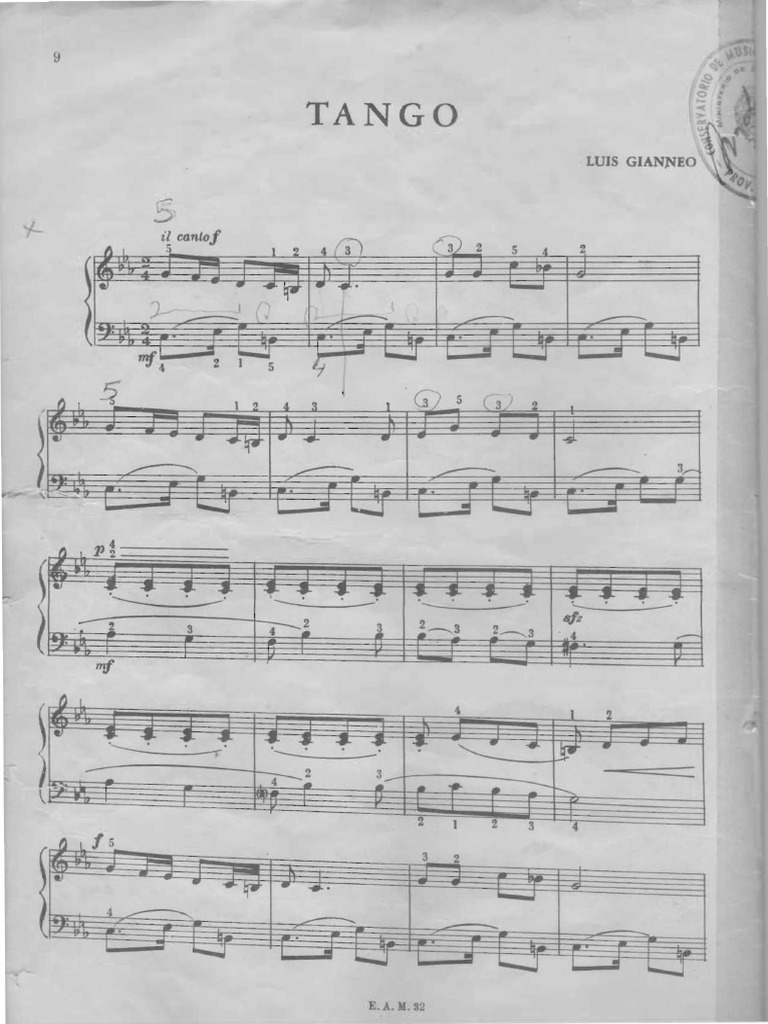 Luis Gianneo y el Tango PDF | PDF