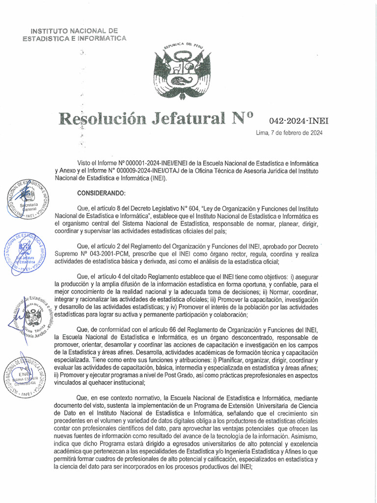 RJ N042 2024 Inei | PDF