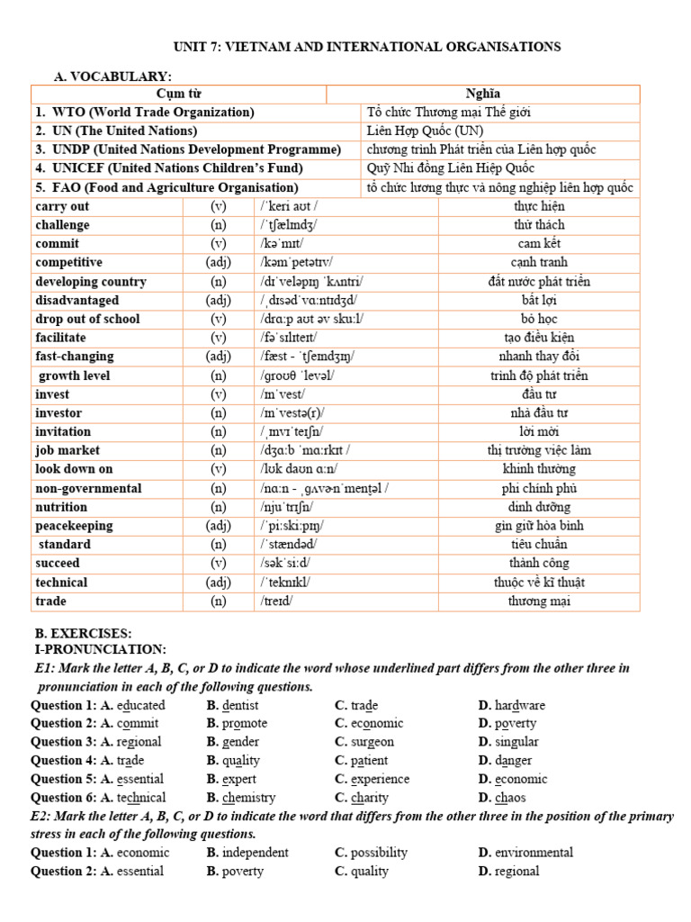 Unit 7 HS | PDF | General Agreement On Tariffs And Trade | World Trade Organization