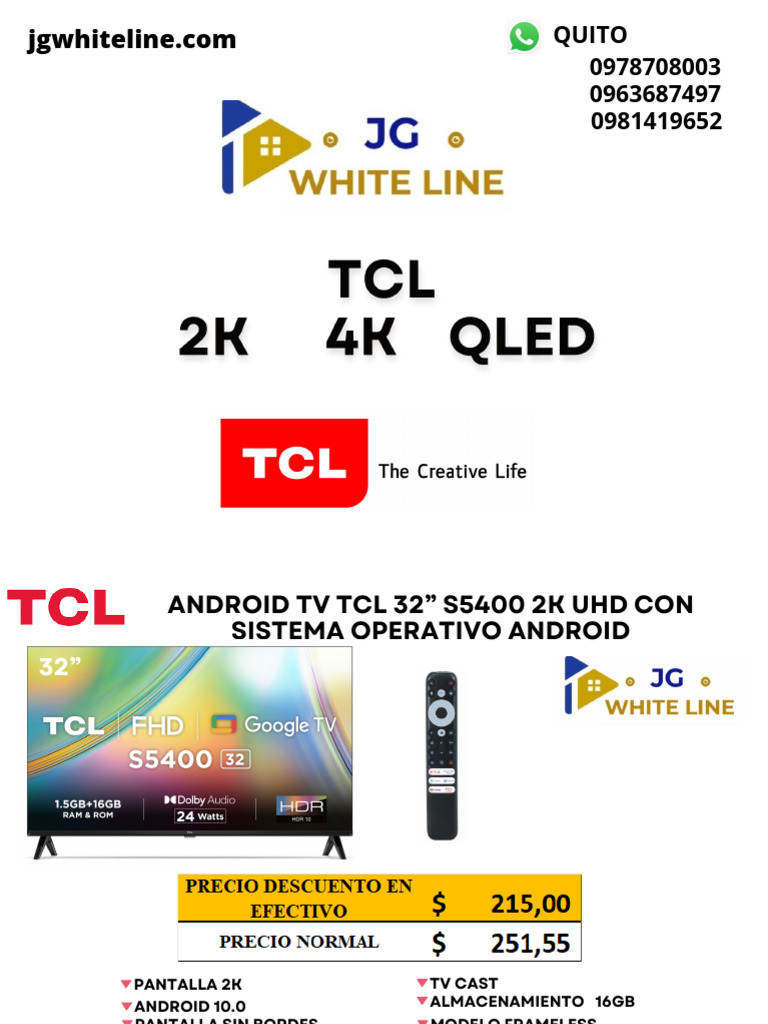Catalogo TCL | PDF | Smartphone | Aparatos de información