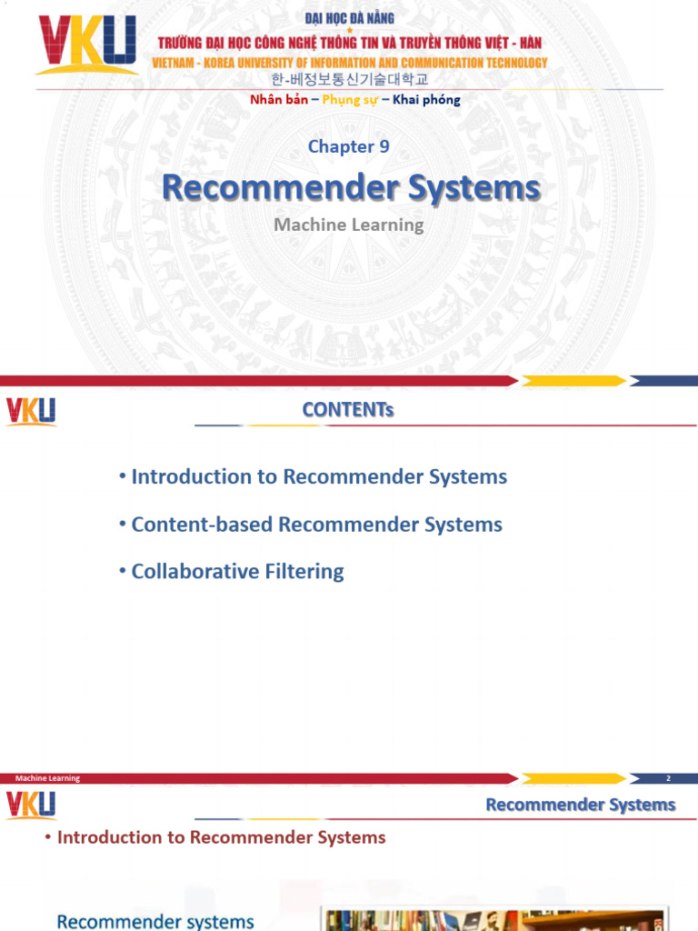 ML.9-Recommender Systems (Week 14) | PDF | Systems Engineering | Cognition