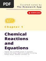 Grade 9 Science: Chemical Reactions Guide | PDF