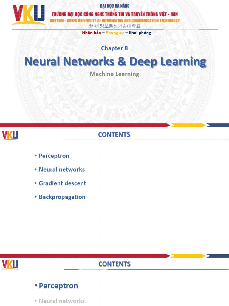 ML.8-Neural Networks - Deep Learning (Week 12,13) | PDF | Artificial Neural Network | Algorithms ...