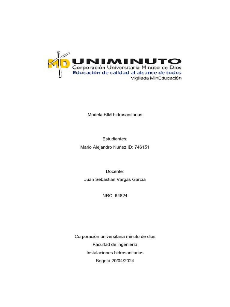 Modela BIM Hidrosanitarias | PDF | Autodesk Revit | Diseño