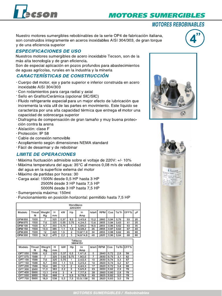 Bomba TECSON 4 | PDF