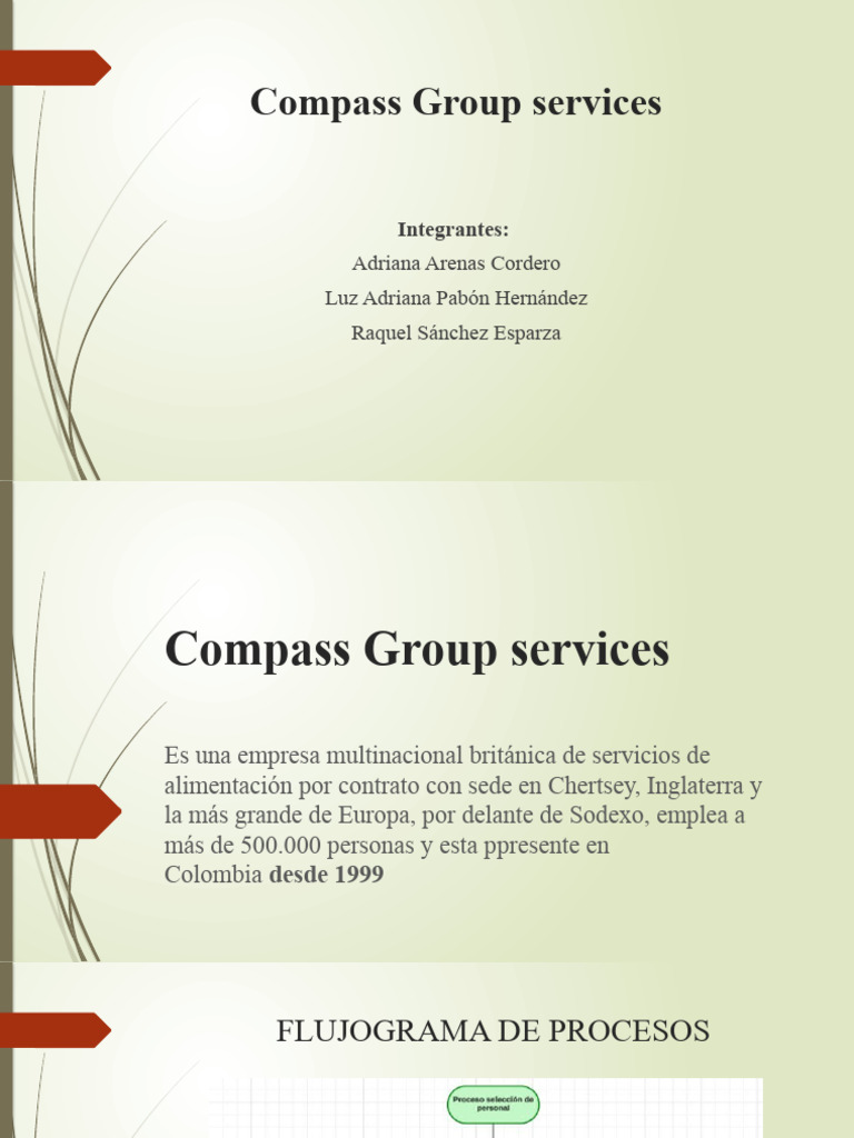 DIAPOSITIVAS Compass Group Services | PDF