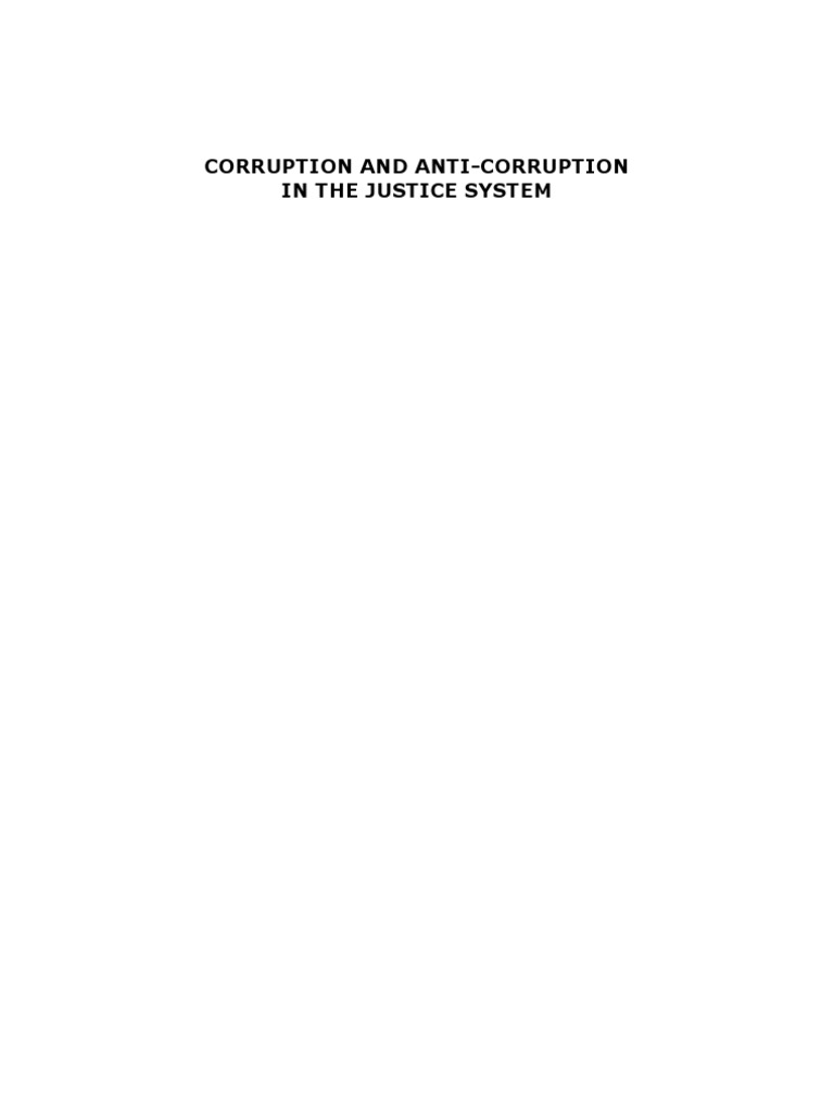 Judicial Corruption | PDF | Corruption | Bribery
