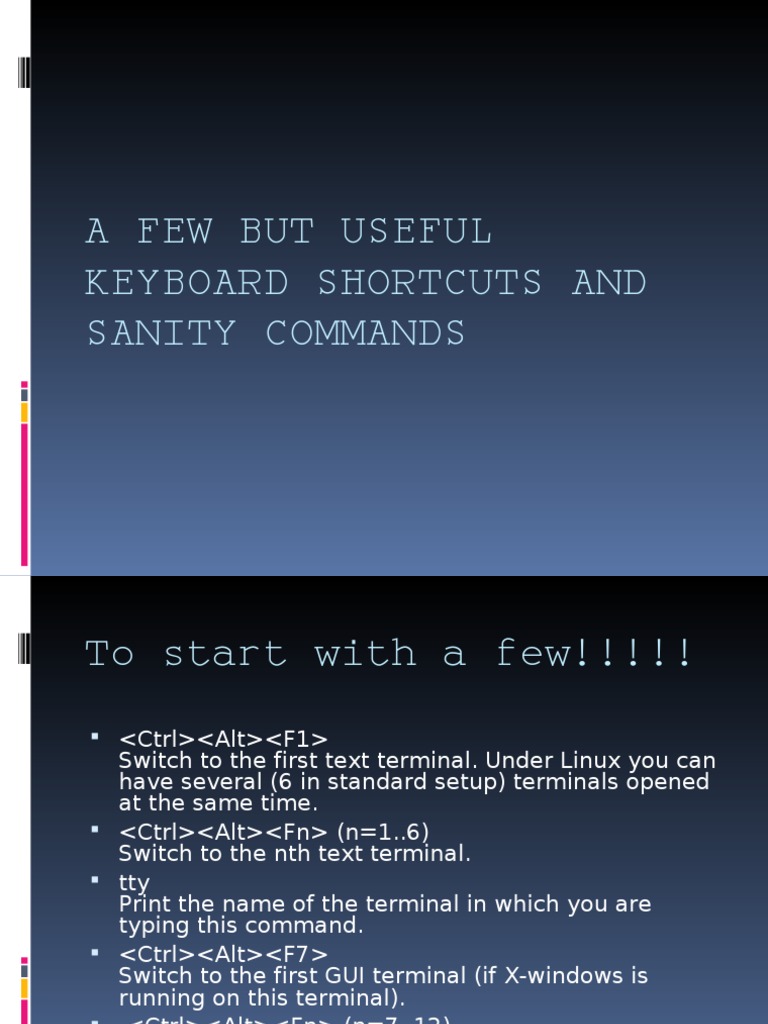 Shortcuts | PDF | System Software | Computer Architecture