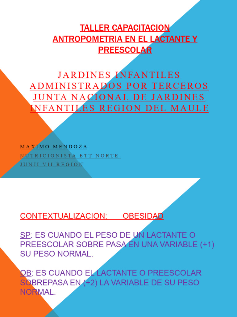 Tecnicas De Antropometria Pdf Balanza Obesidad