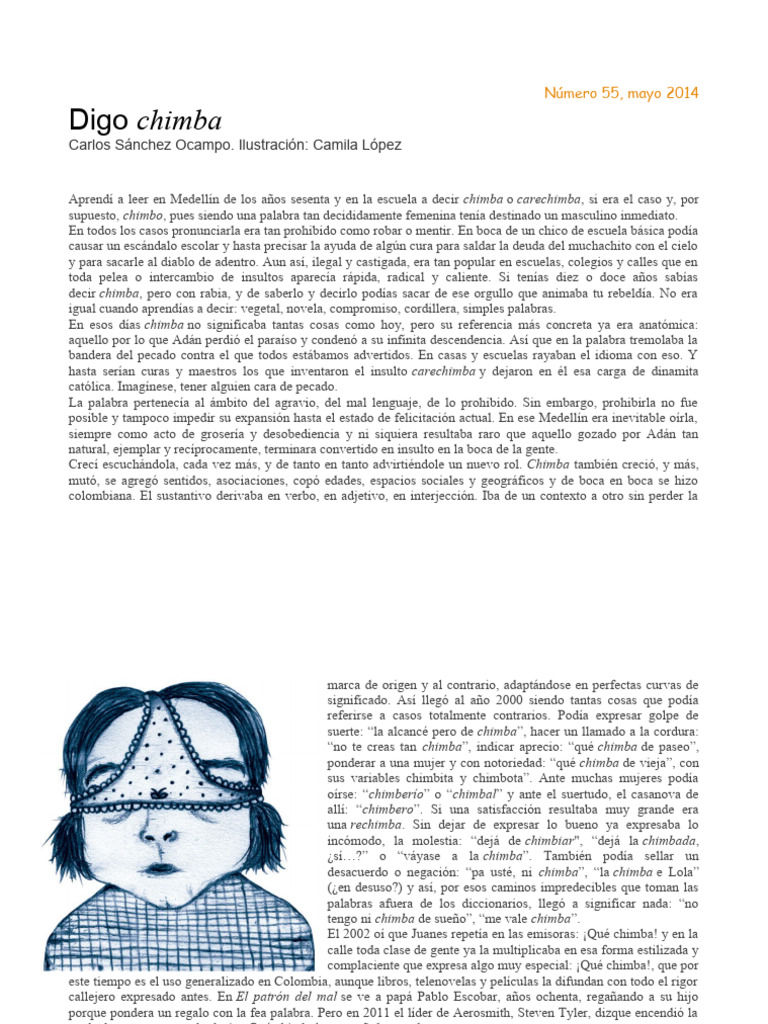Significado y evolución de "chimba" en Colombia | PDF | Lingüística