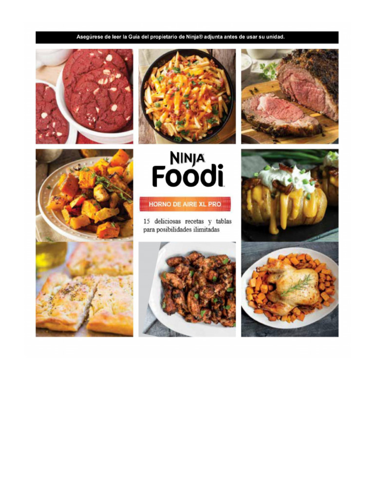 Recetario de Horno Multifuncional NINJA DT2001 - Alberto Vazquez ...