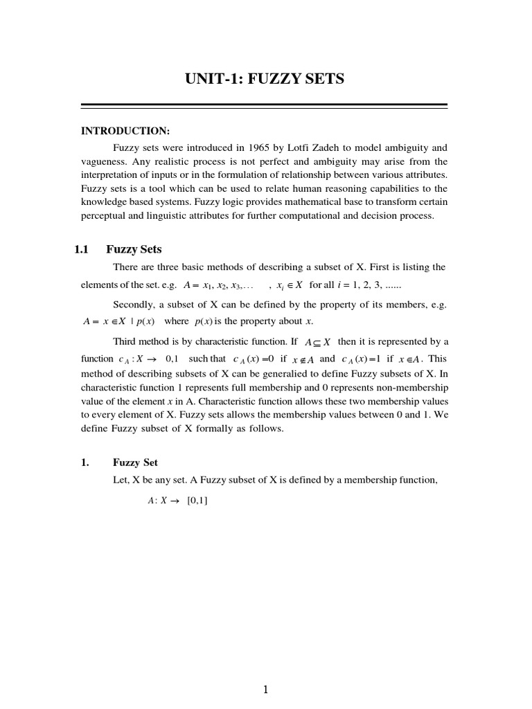 Fuzzy Mathematics KSOU Text Book | PDF | Fuzzy Logic | Function (Mathematics)