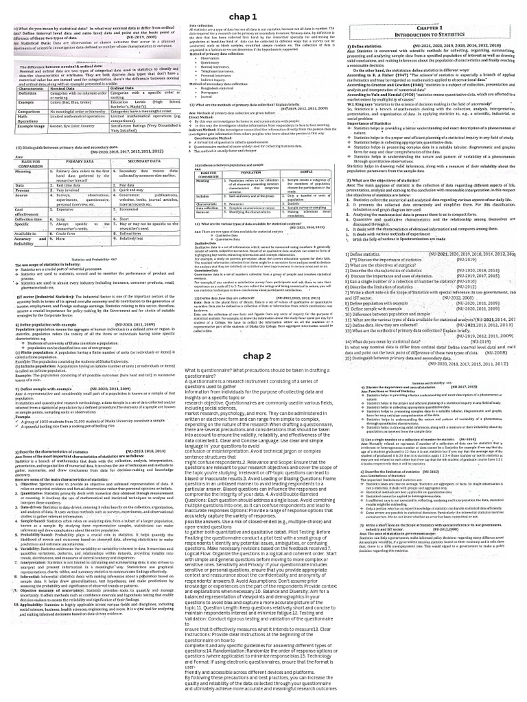 Static | PDF | Statistical Classification | Questionnaire