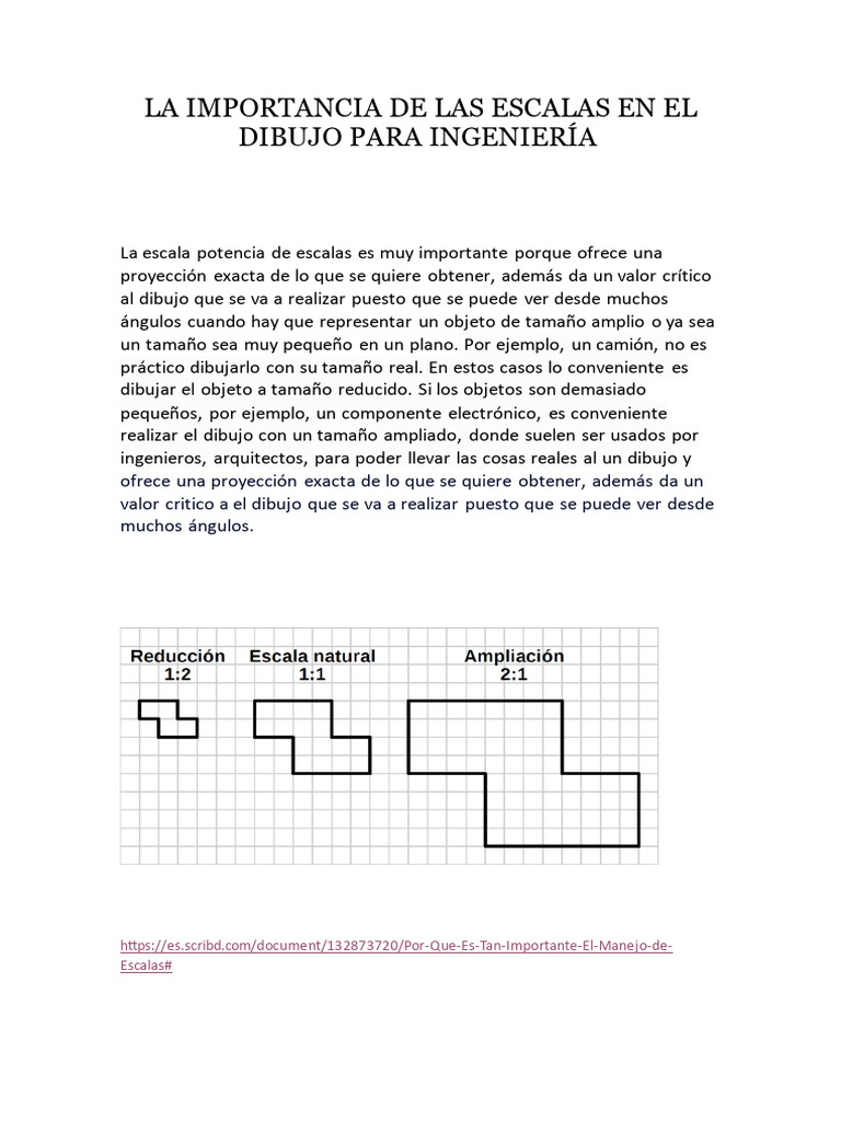 La Importancia de Las Escalas en El Dibujo para Ingeniería | PDF | Arte