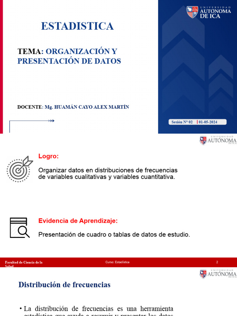 Clases #02 - Estadistica | PDF | Estadísticas | Investigación cuantitativa