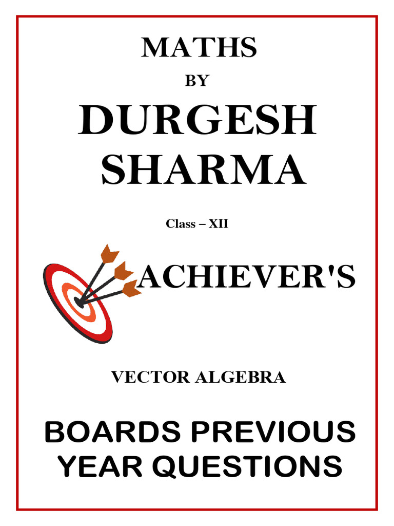 Class 12 Vector Algebra Questions | PDF | Euclidean Vector | Line (Geometry)