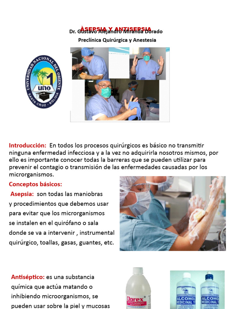 Asepsia Antisepsia | Descargar gratis PDF | Esterilización (Microbiología)