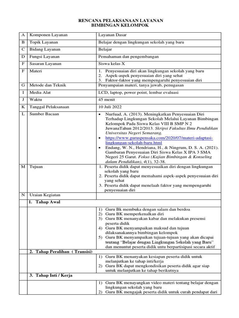 RPL Bimbingan Kelompok | PDF