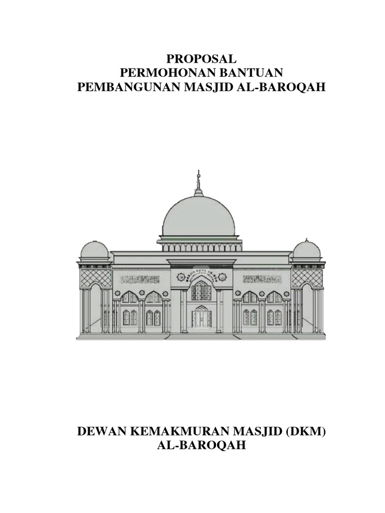 Proposal Pembangunan Masjid | PDF