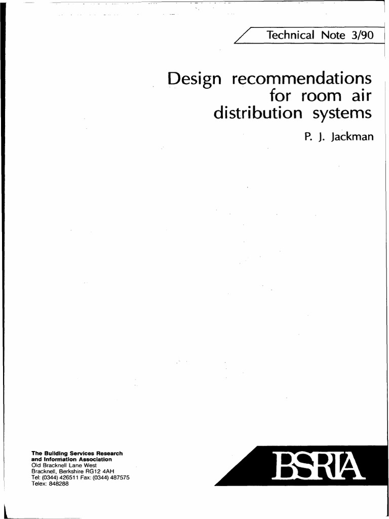 Room Air Distribution | PDF | Ventilation (Architecture) | Mechanical ...
