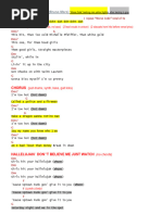 Uptown Funk Clean Lyric Sheet | PDF | American Pop Songs | Rhythm And ...