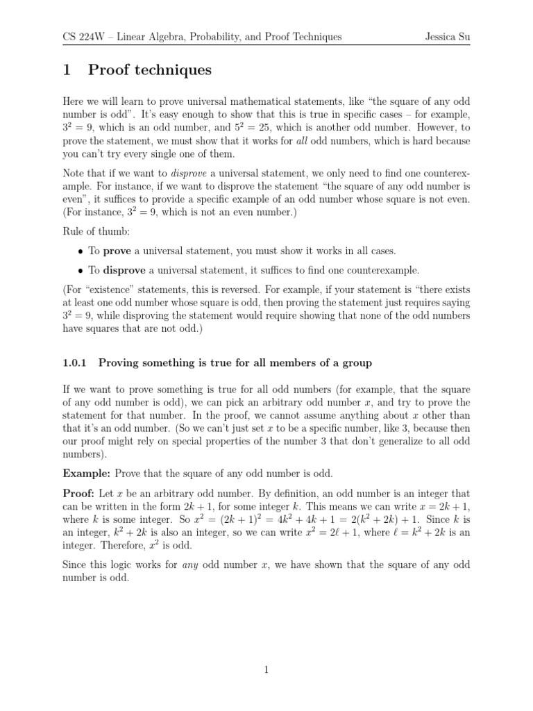 proof_techniques | PDF | Eigenvalues And Eigenvectors | Matrix (Mathematics)