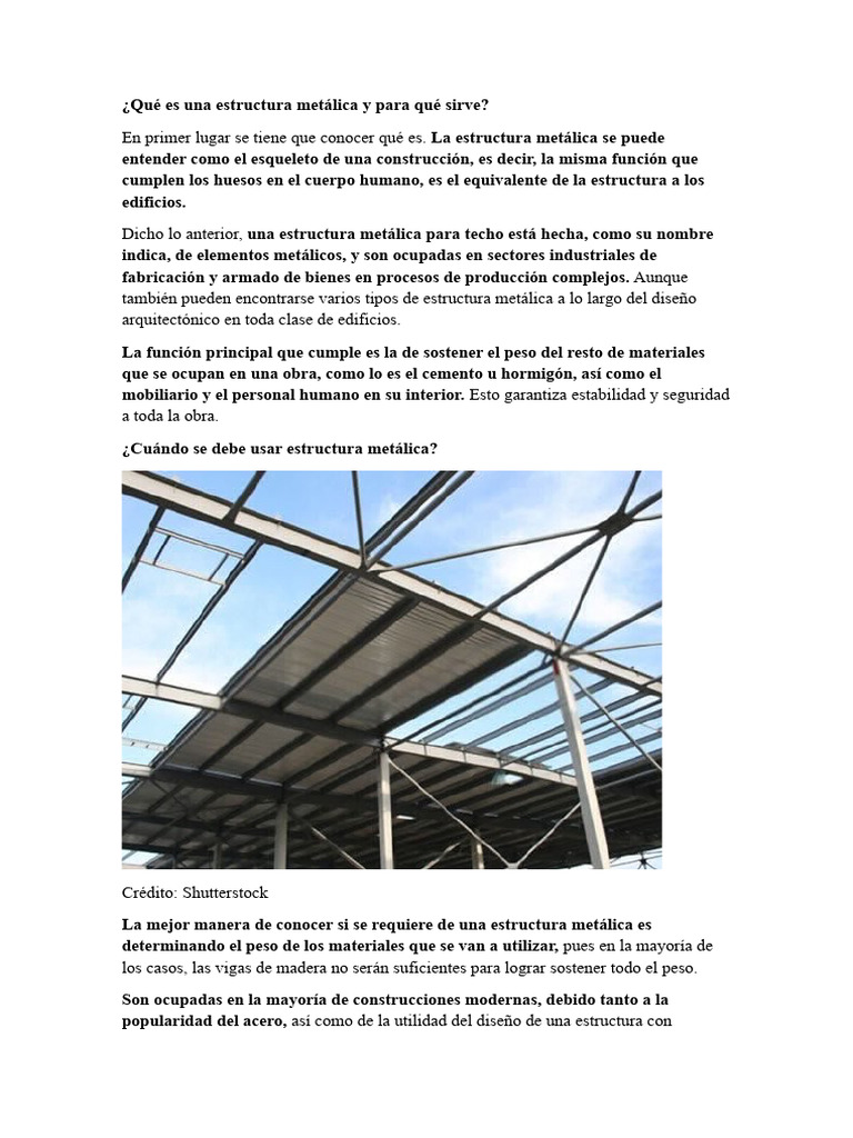 Estructura Metálicas para Techos | PDF | Bóveda (Arquitectura) | Puente