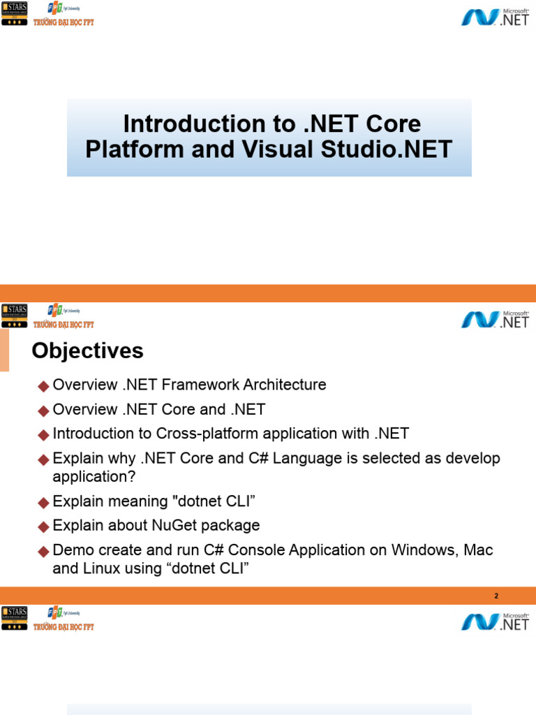 Chapter 01 - Introduction To .NET Platform - Visual | PDF | C Sharp (Programming Language ...