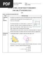 Geometry EOC Practice Test Solutions (Complete) | PDF | Tetrahedron | Area