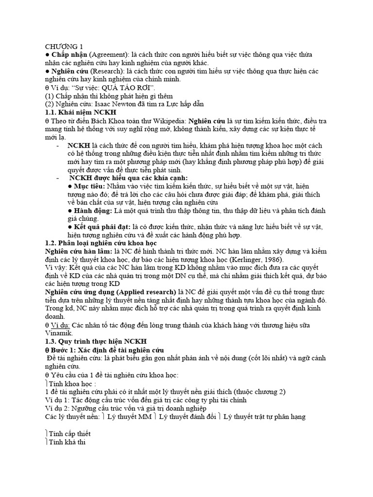 PPNCKH Lý Thuyết | PDF