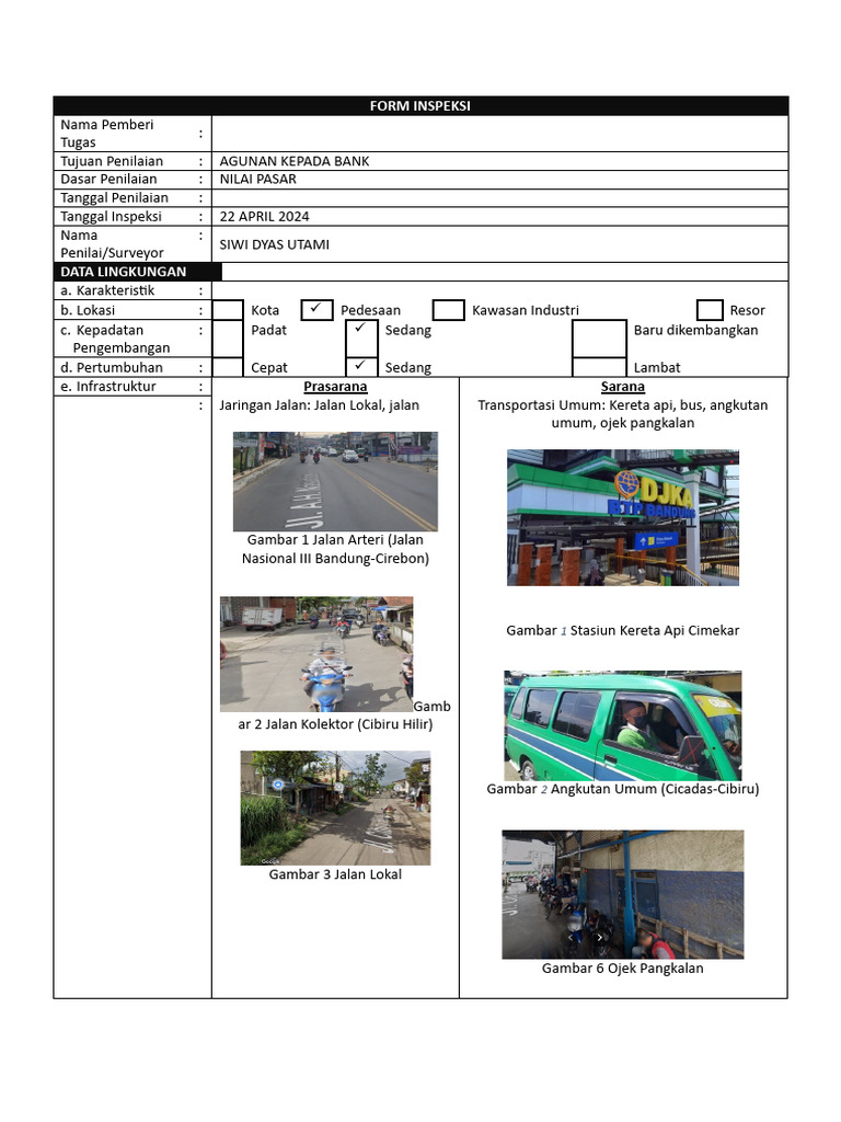 Form Inspeksi Soft File | PDF